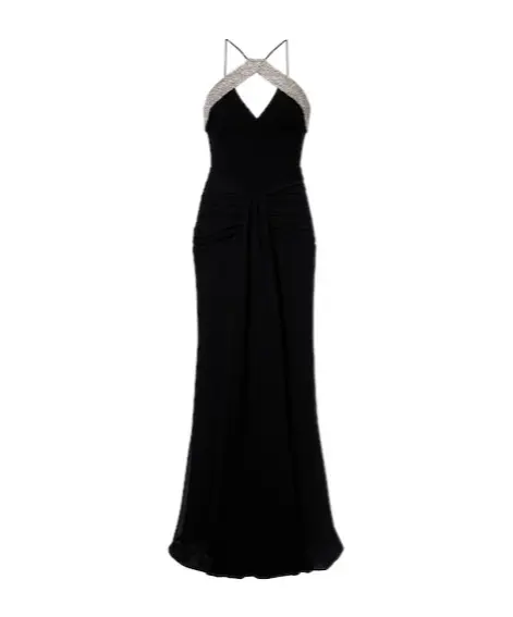 Rebecca Vallance Astros Embellished Draped Gown