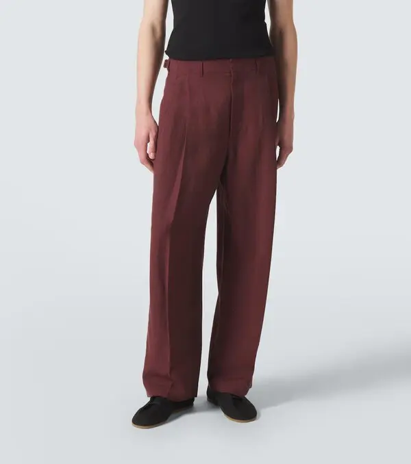 LEMAIRE Pleated Gabardine Wide-leg Pants