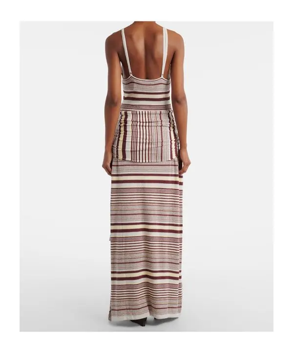 AYA MUSE Aella Knitted Striped Maxi Dress