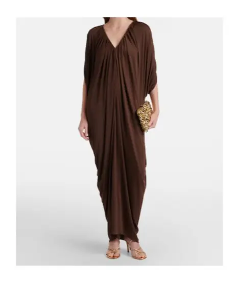 ADRIANA DEGREAS Draped Maxi Dress
