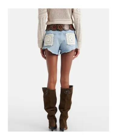 Alanui Denim Shorts With Belt Loops