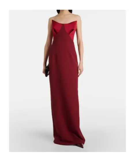 SAFIYAA LONDON Drew Crêpe Corset Gown