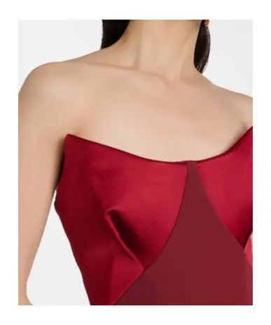 SAFIYAA LONDON Drew Crêpe Corset Gown