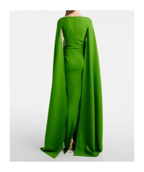 SAFIYAA LONDON Agata Embellished Crêpe Gown