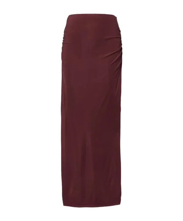 AYA MUSE Kaima Jersey Maxi Skirt - Red
