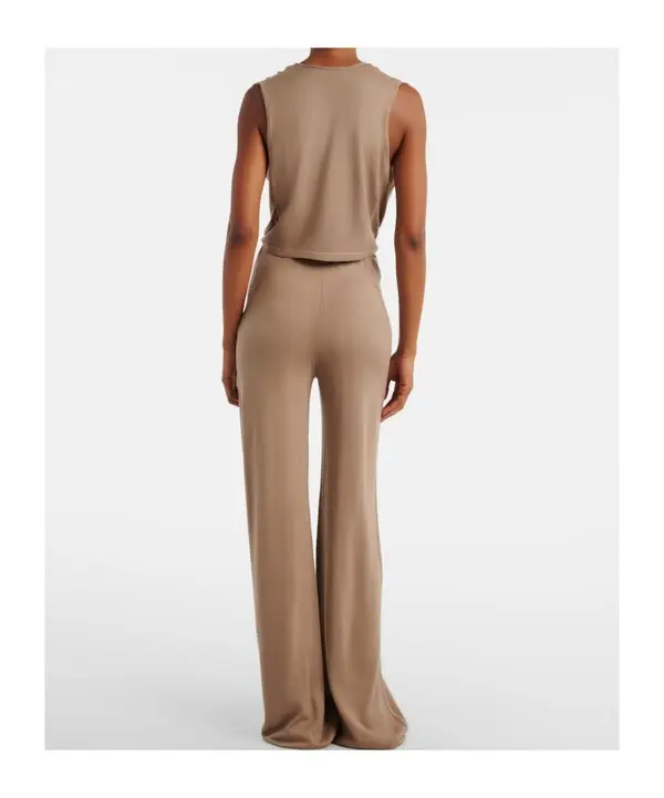 AYA MUSE Esme Silk-blend Straight Pants