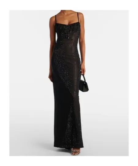 AREA Crystal-embellished Gown