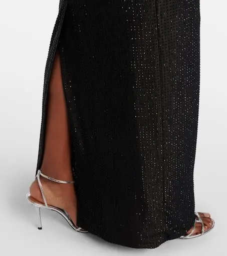 AREA Crystal-embellished Gown