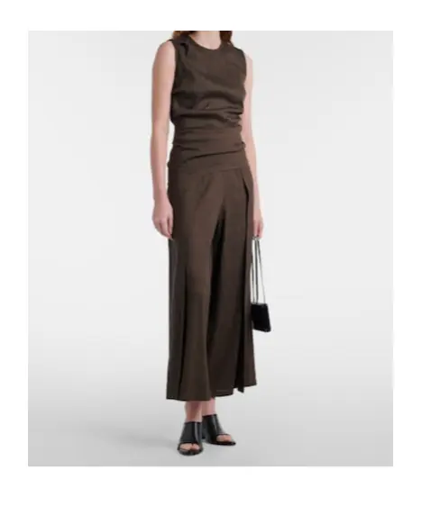 Proenza Schouler Calla Linen-blend Wide-leg Pants