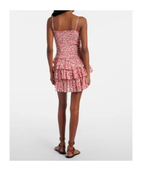 Isabel Marant Étoile Elodie Floral Smocked Cotton Minidress
