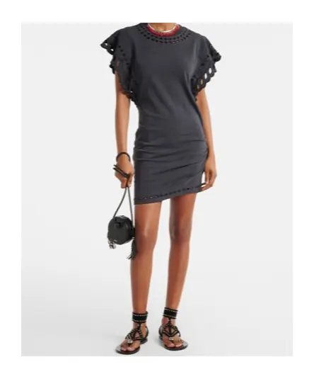 Isabel Marant Étoile Orlane Embroidered Cotton Minidress