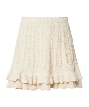 Isabel Marant Étoile Nelle Cotton Crochet Miniskirt