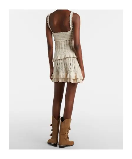 Isabel Marant Étoile Nelle Cotton Crochet Miniskirt
