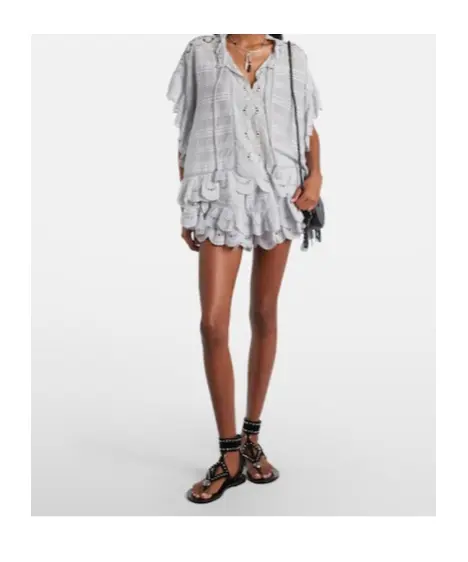 Isabel Marant Étoile Puria Embroidered Cotton Shorts