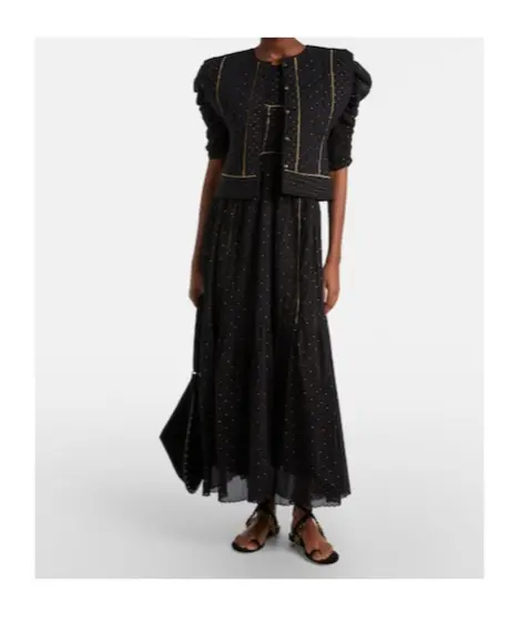 Isabel Marant Étoile Sichene Polka-dot Cotton Maxi Dress