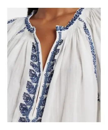 Isabel Marant Étoile Embroidered Cotton Blouse