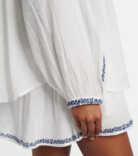 Isabel Marant Étoile Embroidered Cotton Blouse
