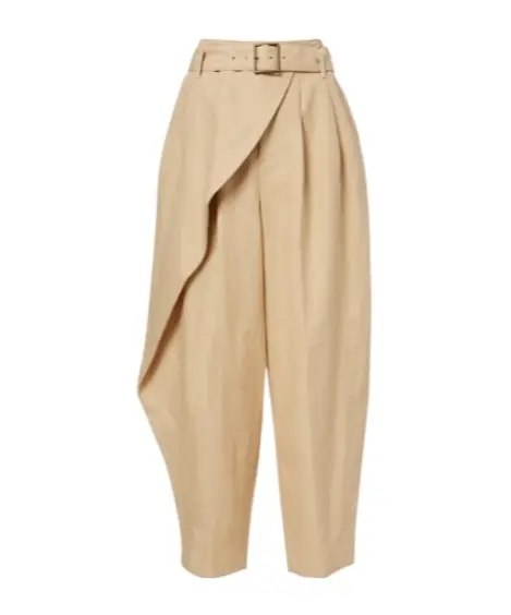 Polo Ralph Lauren Belted Linen Barrel-leg Pants - Nude