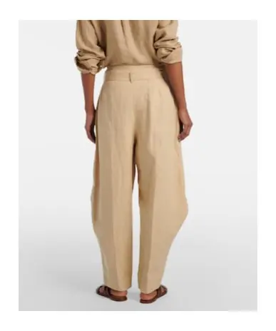 Polo Ralph Lauren Belted Linen Barrel-leg Pants
