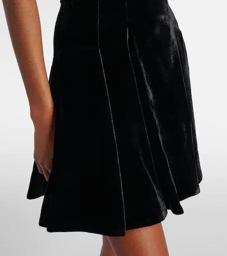 Balmain Embellished Velvet Minidress