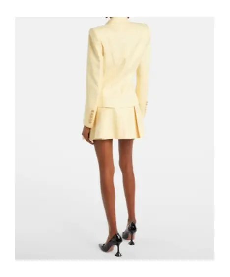 Balmain Chain-detail Pleated Miniskirt