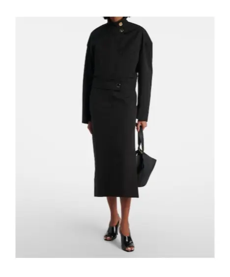 Sportmax Velo Cotton Pencil Skirt