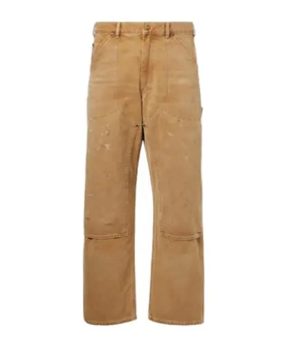 Polo Ralph Lauren Distressed Cotton Canvas Straight Pants
