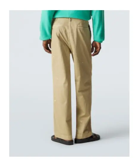 Auralee Distressed Cotton Chinos