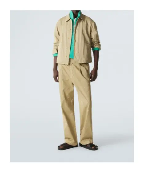 Auralee Distressed Cotton Chinos