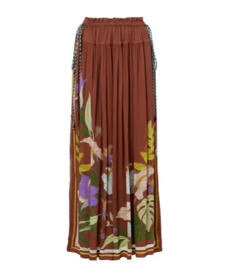 ALEMAIS Floral Wide-leg Pants