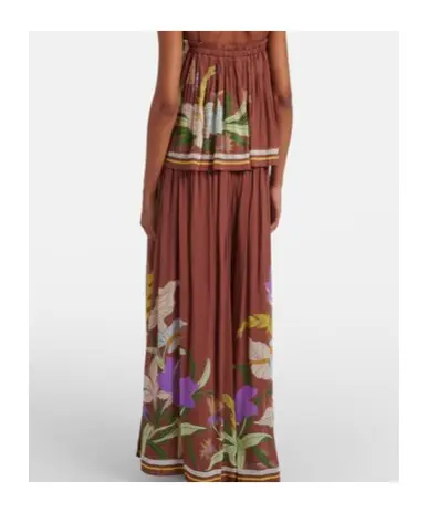 ALEMAIS Floral Wide-leg Pants