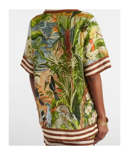 ALEMAIS Printed Linen Shirt