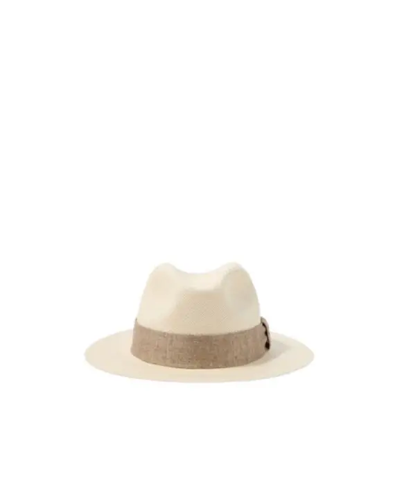 Kiton Straw Fedora - Nude