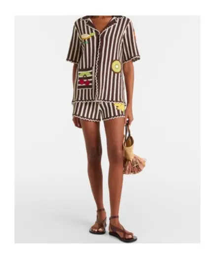 ALEMAIS Crocheted Cotton Shirt