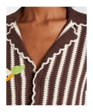 ALEMAIS Crocheted Cotton Shirt