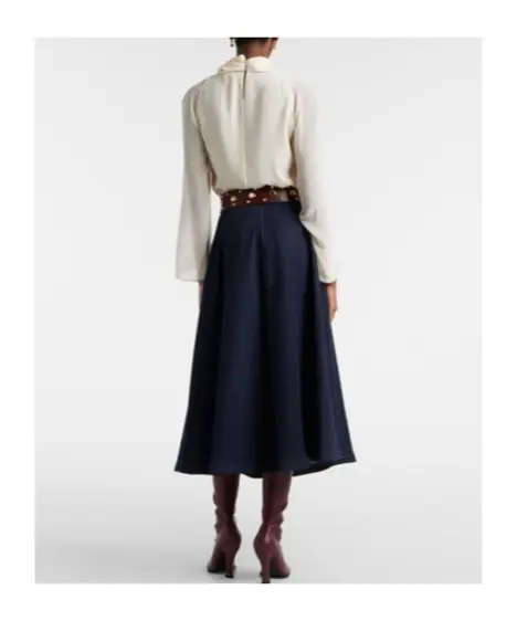 Altuzarra Varda Denim Midi Skirt