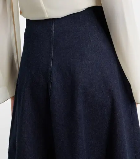 Altuzarra Varda Denim Midi Skirt
