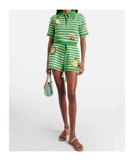 ALEMAIS Striped Cotton Polo Shirt
