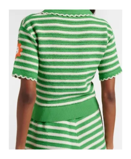 ALEMAIS Striped Cotton Polo Shirt