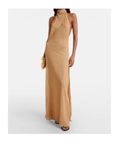 Oseree Lumière Ring Turtleneck Dress