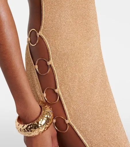 Oseree Lumière Ring Turtleneck Dress