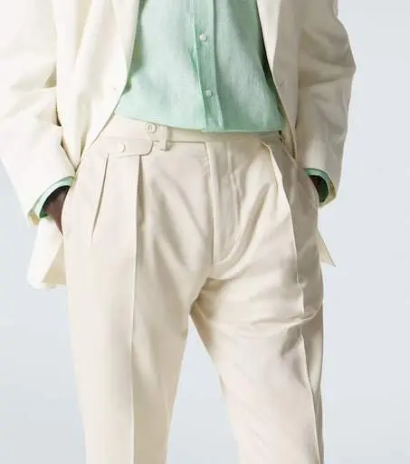 Ralph Lauren Gregory Silk Tapered Pants