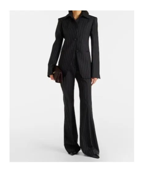 Sportmax Visino Wool-blend Gabardine Flared Pants