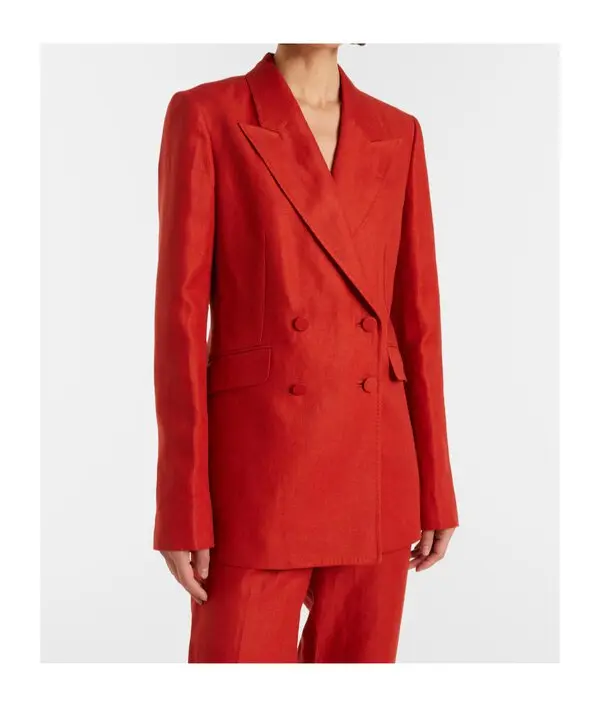 Gabriela Hearst Angela Linen Twill Blazer