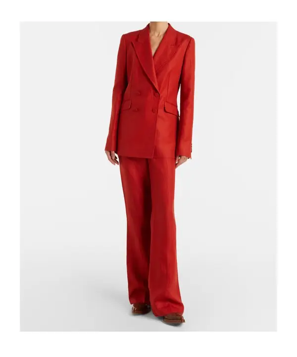 Gabriela Hearst Angela Linen Twill Blazer