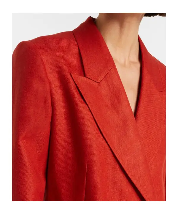 Gabriela Hearst Angela Linen Twill Blazer