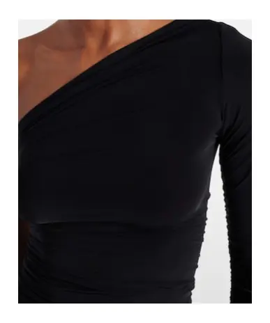 Wolford Draped Semi-sheer Bodysuit
