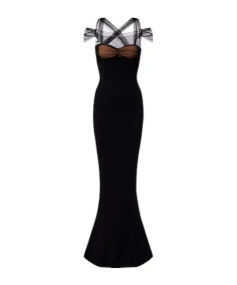 NENSI DOJAKA Draped Maxi Dress