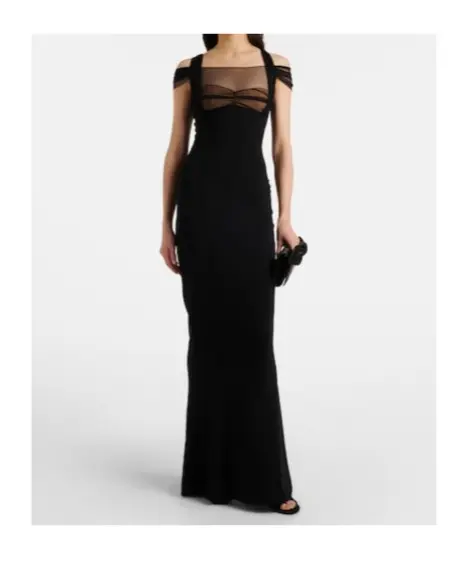 NENSI DOJAKA Draped Maxi Dress