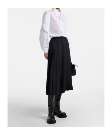Junya Watanabe Pleated Midi Skirt